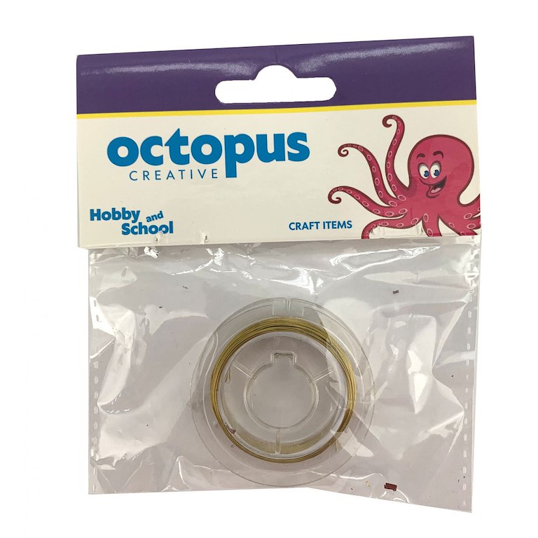 DEKORATIVNA ŽICA 10mX0.4mm ZLATNA UNL-2459 OCTOPUS