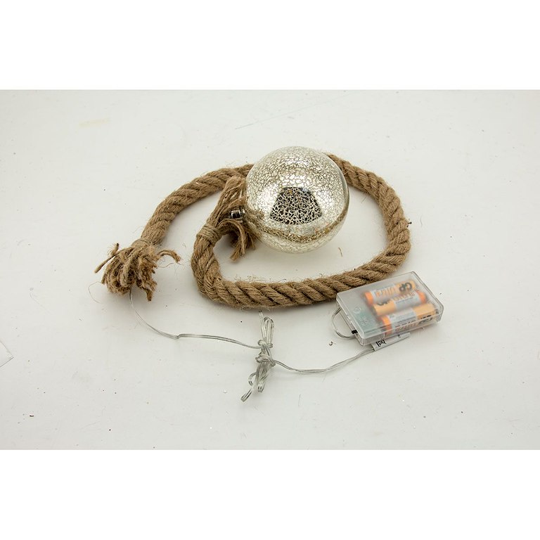 DEKORATIVNI UKRAS KUGLA SA LED SVETLOM 10CM 485681