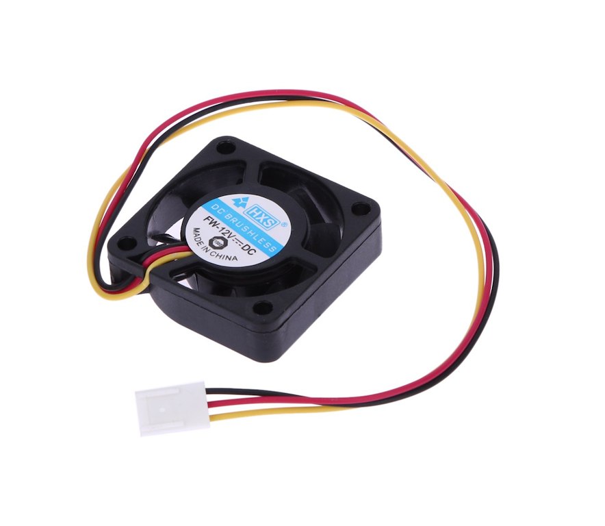 DC Brushless Fan 12V 40x40x10mm – Kuler za 3D štampač i elektroniku (3-pin)