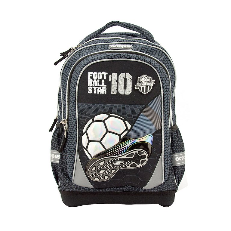 TORBA ŠKOLSKA ANATOMSKA OCTOPUS FOOTBALL GREY OET2420