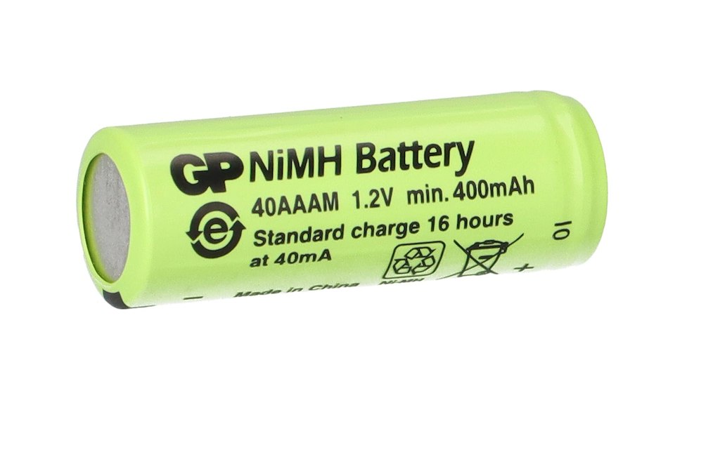 GP Batteries NiMH Baterija 2/3 AAA 1.2V 400mAh - 40AAAM Punjiva Industrijska Ćelija