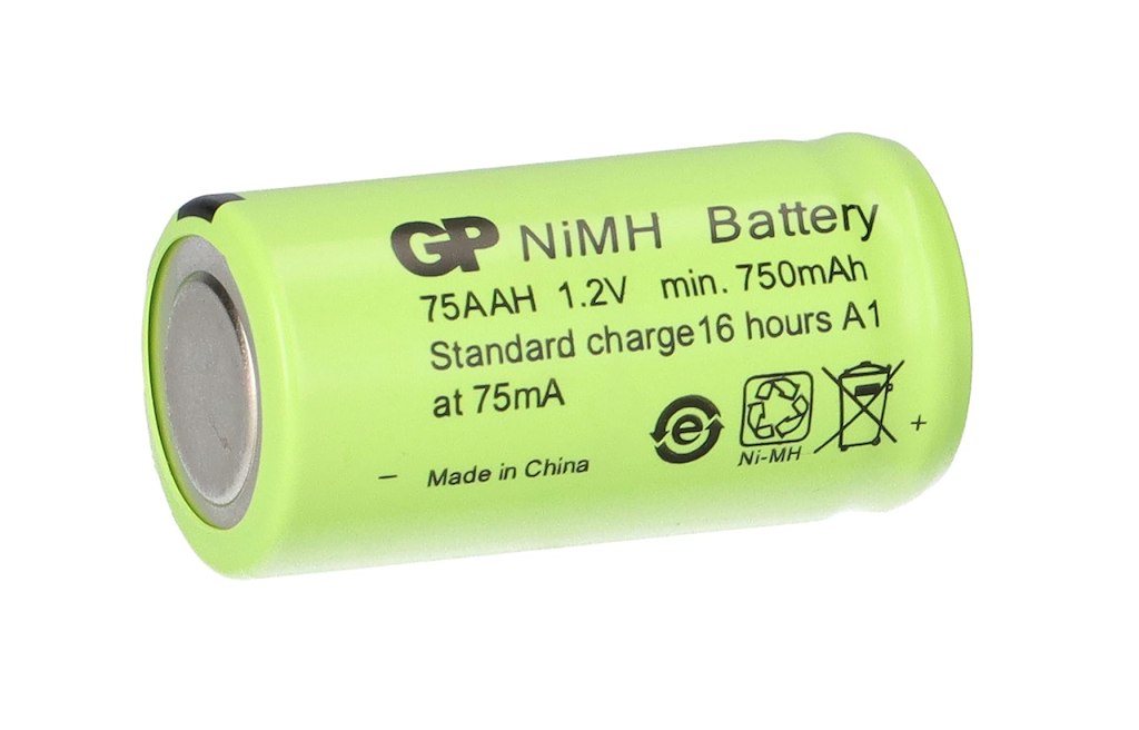 Punjiva Baterija GP 75AAH NiMH 1.2V 750mAh (2/3 AA format)