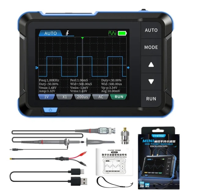 FNIRSI DSO153 Prenosivi 2-u-1 Digitalni Osciloskop i Generator Signala