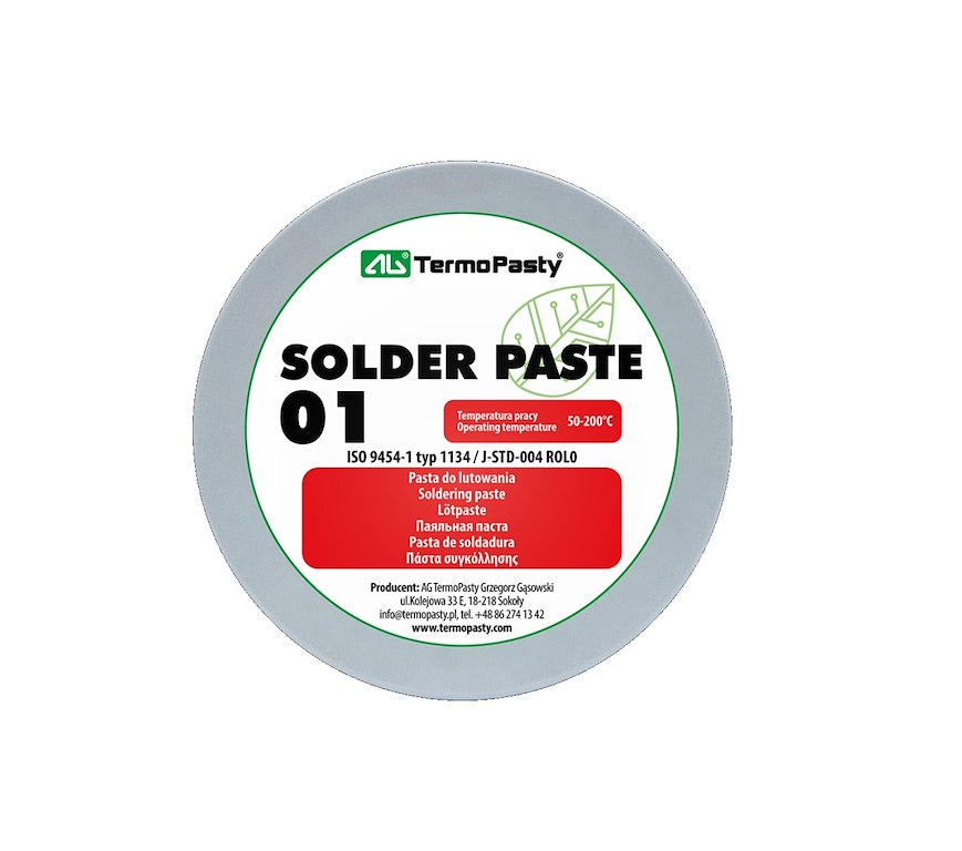 AG TermoPasty Pasta za lemljenje 01 - Solder Paste 40g (ISO 9454-1)