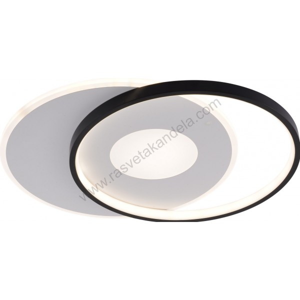 LED luster plafonjera CCT 54W 3000K-6000K crno-bela sa daljinskim