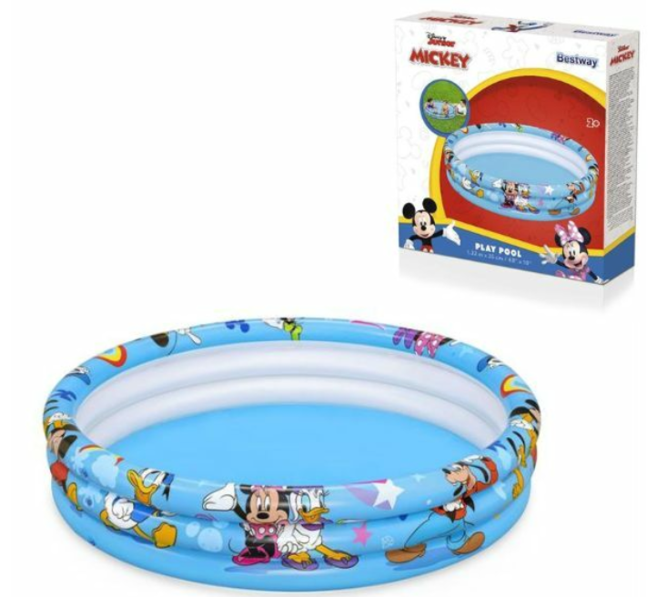 Bestway Dečiji bazen Mickey Mouse i drugari 140l 122 cm x 25 cm 14/91007