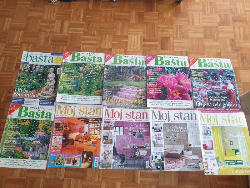 Lot od 20 časopisa,Bašta,Moj stan,Moja kosa