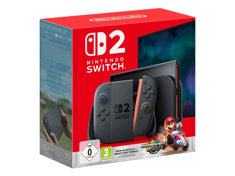 NINTENDO KONZOLA NINTENDO SWITCH 2 – LIGHT BLUE AND LIGHT RED JOY-CON + SWITCH MARIO KART WORLD