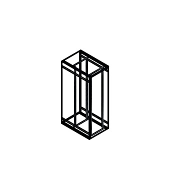 SORAX 19" osnovni okvir, RAL9005, Š=800xD=1.200xV=2.000mm
47U, osnovni okvir bez dijelova za oblaganje