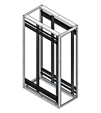 SORAX 19" osnovni okvir, RAL7035, Š=600xD=1.200xV=2.000mm
42U, osnovni okvir bez dijelova za oblaganje