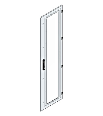 SORAX Glassdoor IP54, W=800xH=2.000mm, RAL7035
Opening angle of the door 180° (aligned), compatible for mounting a TANlock3 or TANlock1 swivelling lever