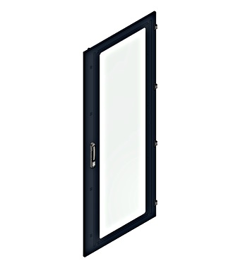 SORAX Glassdoor IP54, W=800xH=2.000mm, RAL9005
Opening angle of the door 180° (aligned), compatible for mounting a TANlock3 or TANlock1 swivelling lever