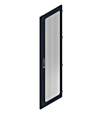 SORAX Ventilated Door, W=600xH=2.200mm, RAL9005
Opening angle of the door 180° (aligned), compatible for mounting a TANlock3 or TANlock1 swivelling lever