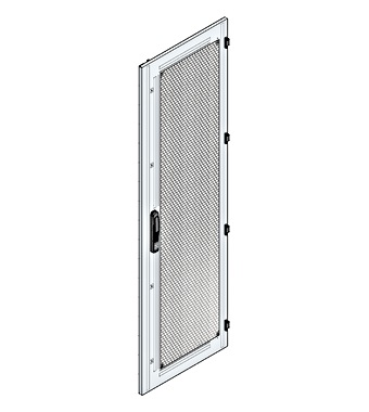 SORAX Ventilated Door, W=600xH=2.000mm, RAL7035
Opening angle of the door 180° (aligned), compatible for mounting a TANlock3 or TANlock1 swivelling lever