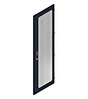 SORAX Ventilated Door, W=600xH=2.000mm, RAL9005
Opening angle of the door 180° (aligned), compatible for mounting a TANlock3 or TANlock1 swivelling lever