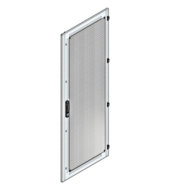 SORAX Ventilated Door, W=800xH=2.200mm, RAL7035
Opening angle of the door 180° (aligned), compatible for mounting a TANlock3 or TANlock1 swivelling lever