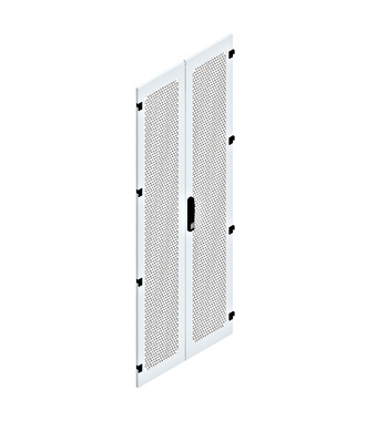 SORAX Ventilated Door, divided, W=800xH=2.200mm,RAL7035
Opening angle of the door 180° (aligned), compatible for mounting a TANlock3 or TANlock1 swivelling lever