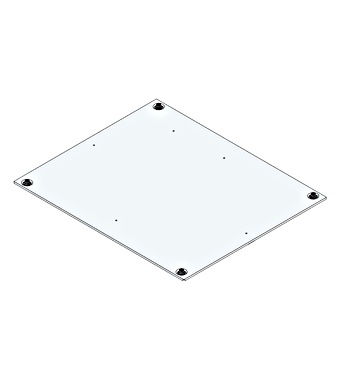 SORAX Roof Element IP54, W=800xD=1.000mm, RAL7035
Roof cover closed design