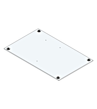 SORAX Roof Element IP 54, W=600xD=1.000mm, RAL7035
Roof cover closed design