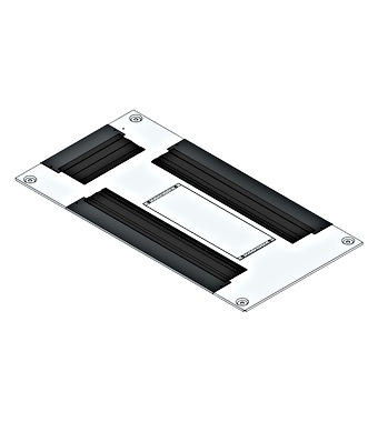SORAX Roof Element, W=600xD=1.200mm, RAL7035
Roof cover with cable entry