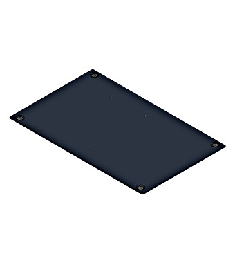 SORAX Roof Element IP 54, W=600xD=1.000mm, RAL9005
Roof cover closed design