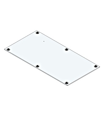 SORAX Roof Element IP54, W=600xD=1.200mm, RAL7035
Roof cover closed design