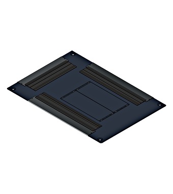 SORAX Roof Element, W=800xD=1.200mm, RAL9005
Roof cover with cable entry