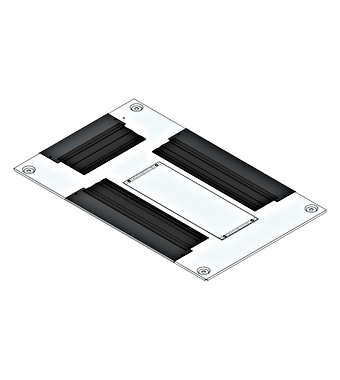 SORAX Roof Element, W=600xD=1.000mm, RAL7035
Roof cover with cable entry