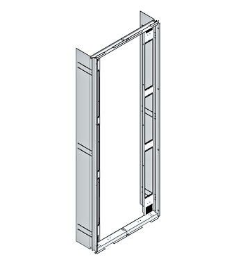 SORAX Air Separation Frame, W=800 x H=2.000mm, RAL7035
All-round air baffle for the front 19" level, including 3 x 2U recesses per side