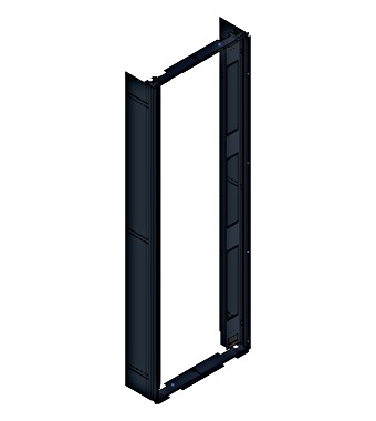 SORAX Air Separation Frame, W=800 x H=2.200mm, RAL9005
All-round air baffle for the front 19" level, including 3 x 2U recesses per side