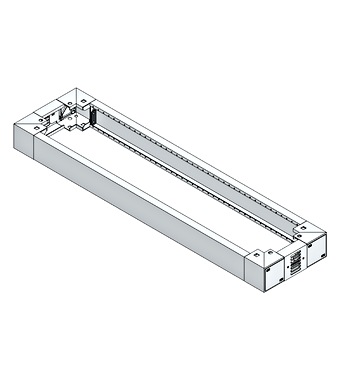 SORAX podnožje, ventilirano, Š=300xD=1.200xV=100mm, RAL7035
Ventilirani dizajn podnožja