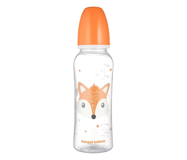 Flašica 250ml Narandžasta Canpol Babies Cute Animals 11/841_ora