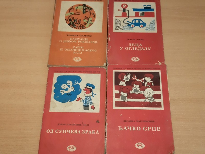 Lektira - 4 knjige iz 1971, 1972. god
