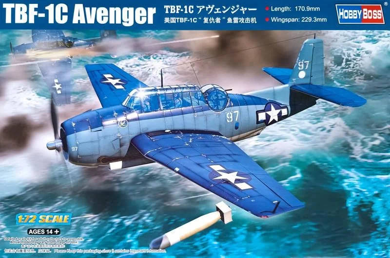 HOBBY BOSS 1/72 TBF-1C Avenger