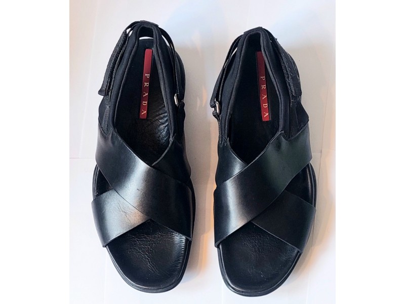 PRADA - Kožne sandale 45