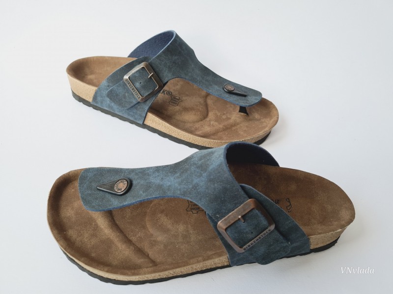 Original BIRKENSTOCK kožne papuče,NOVO