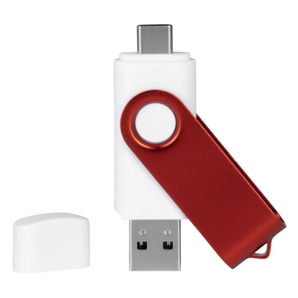 SMART C RED, usb flash memorija, beli, 64GB