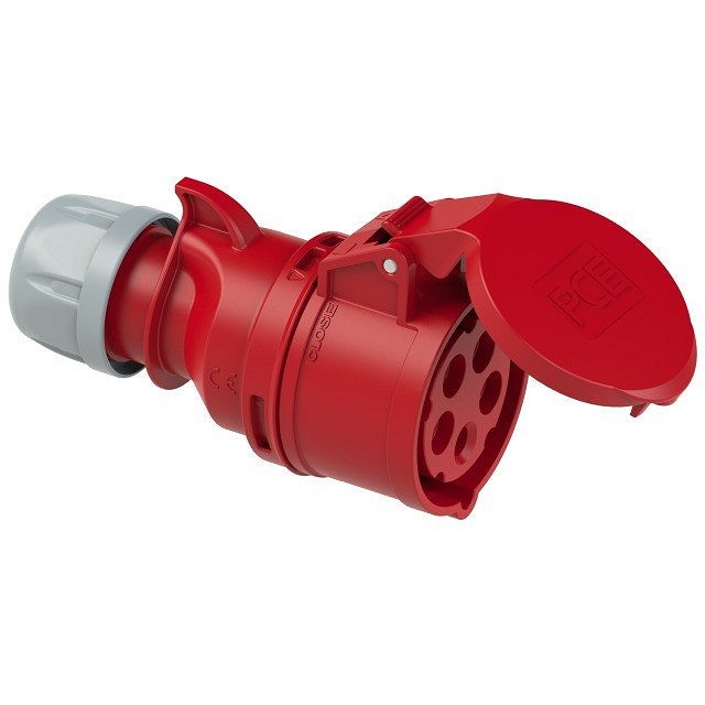 Industrijska uticnica na kabel 16A 5P 6h IP44 uko-uto PCE