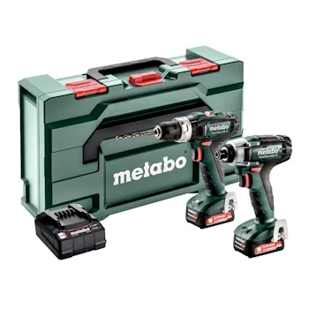 Metabo 12V Combo Set – Aku bušilica-čekić + udarni odvijač (PowerMaxx SB 12 + SSD 12) | 2 baterije + metaBOX 685167000