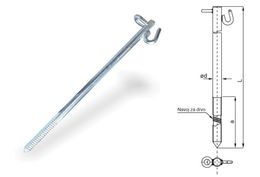 PSK-13/500-400-Z PR. KR. NOSAC KRAJNJI KROVNI NOSAC