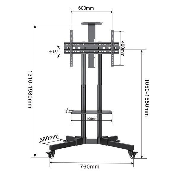 Xstand 32-75 col nosac za TV VESA 600x400 do 45kg