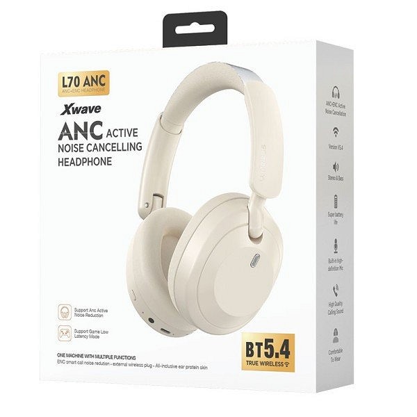 Xwave Bluetooth slusalica sa mik. L70ANC white v5.4/WIFI