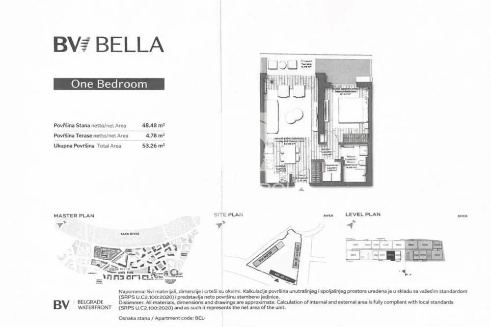 Prodaja, dvosoban stan, 54m², Savski Venac, Beograd