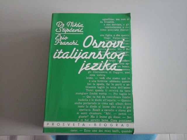 Osnovi italijanskog jezika, Nikša Stipčević