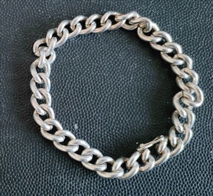 Narukvica srebro, težina 41g. Silver brecelet