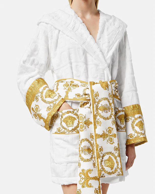 Versace Home I ♡ Baroque Short Bathrobe – Bademantil S