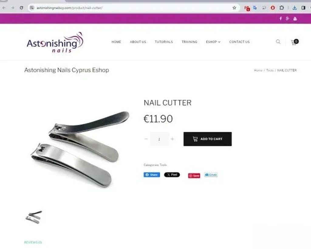 Profesionalni sekač za nokte – Astonishing Nails - Tip: Nail Cutter