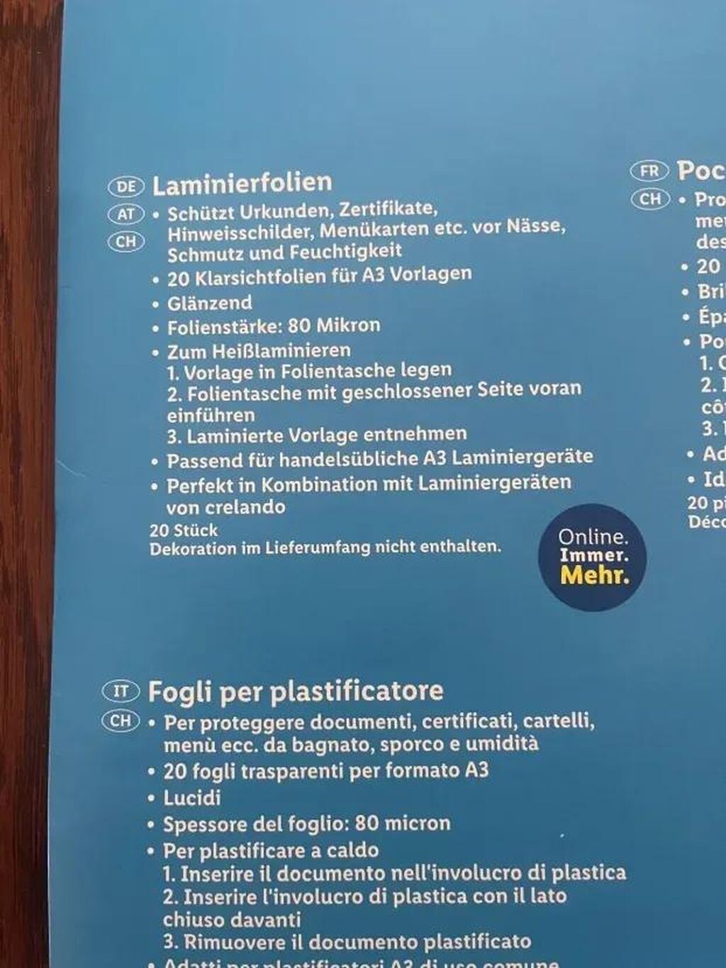 Crelando laminacione folije A3 – 20 kom - Format: A3 - Završna