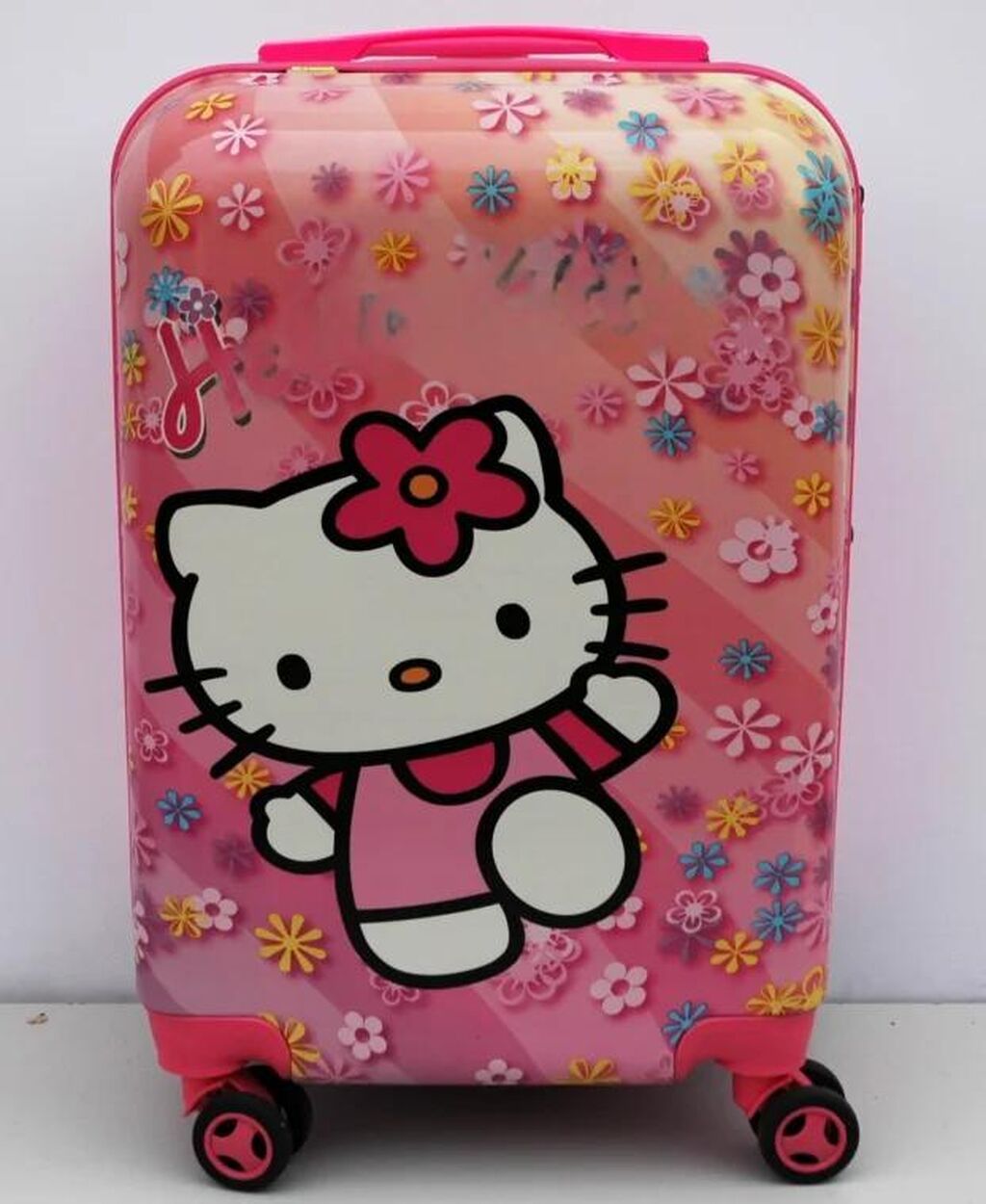 Dečiji kofer na točkiće – motiv Hello Kitty - Tvrda školjka sa