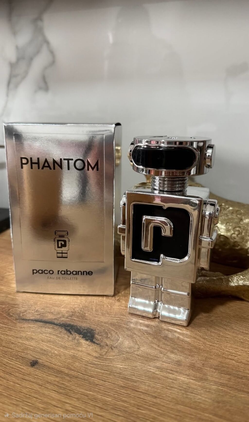 1) Paco Rabanne Phantom – Eau de Toilette, 100 ml - Futuristička